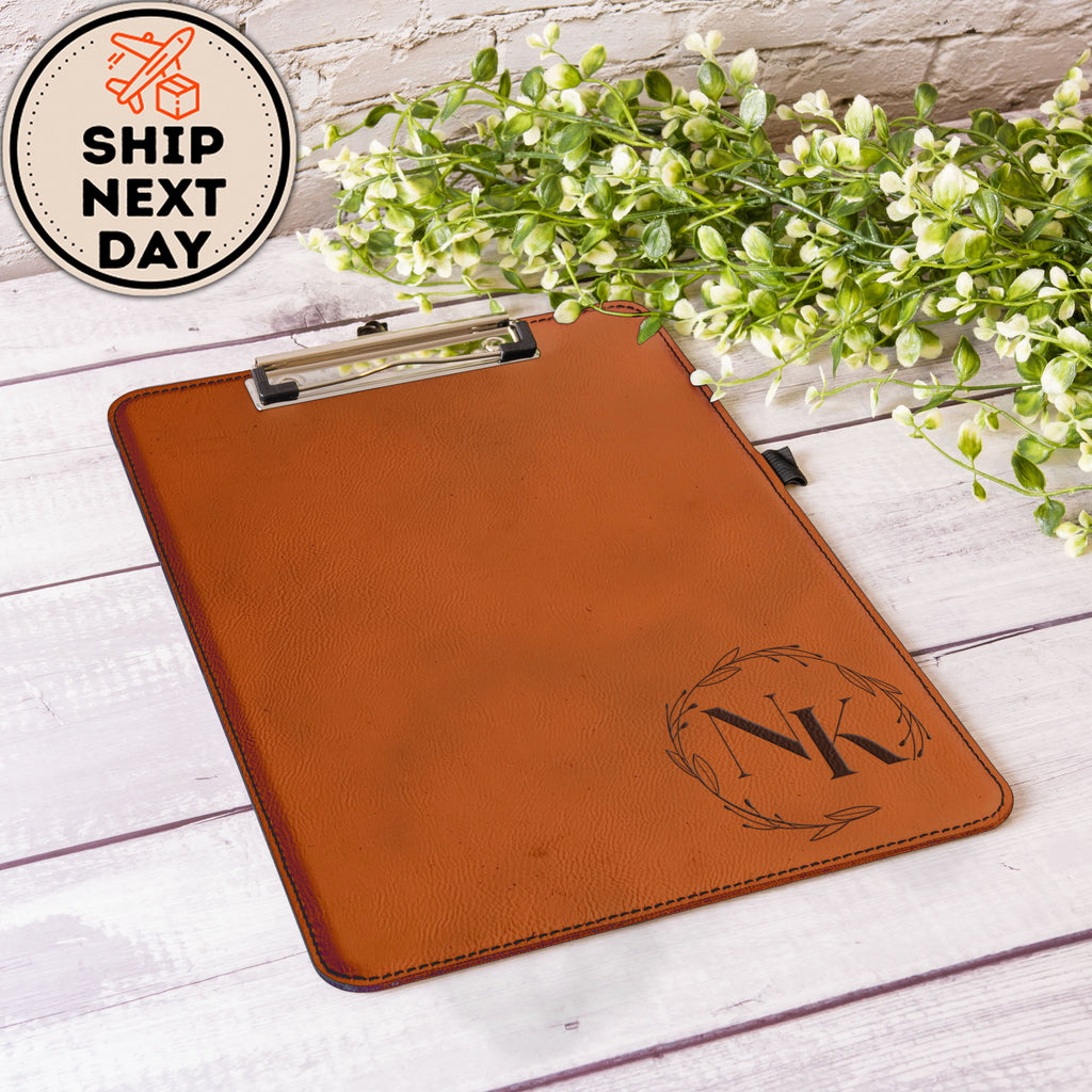 Personalized Laser Engraved Letter Size Leather Clipboard – Moments & Gifts